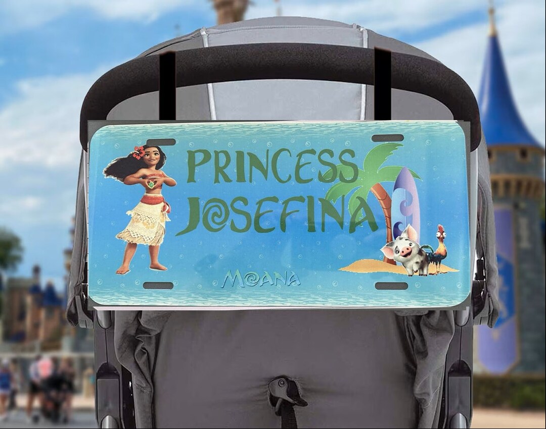 Moana Disney Inspired Stroller Tag, Stroller Tag, Themed Stroller Tag ...