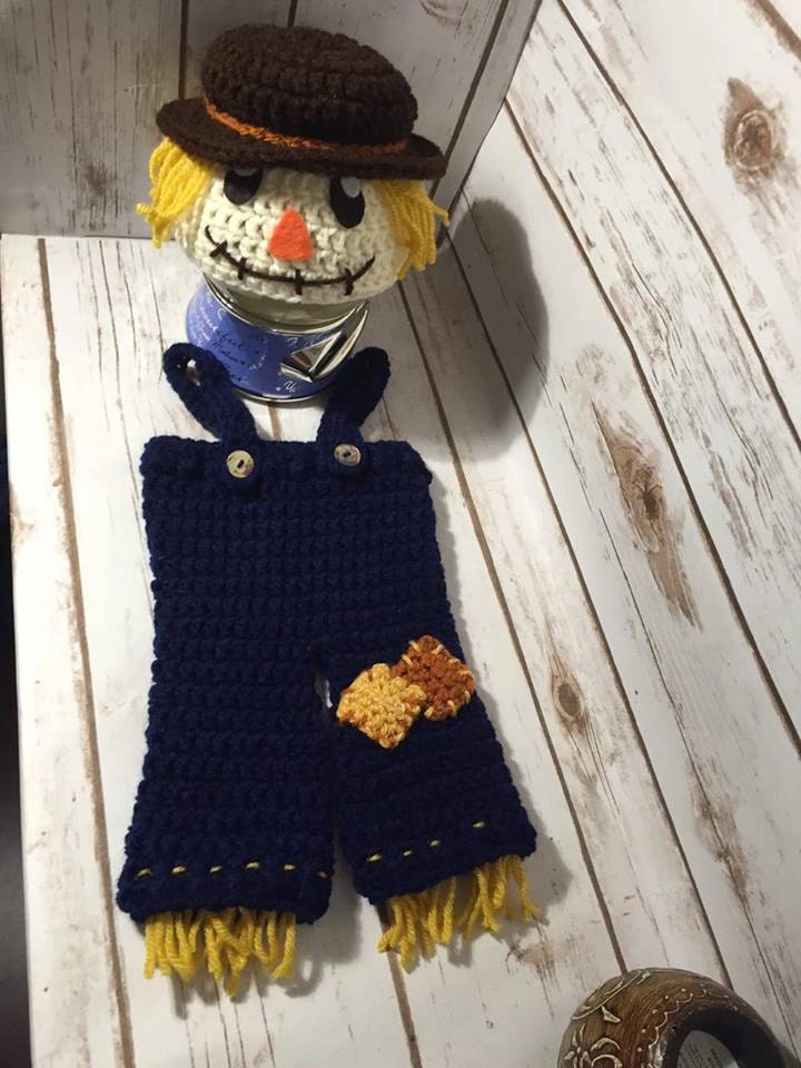 Scarecrow Set PATTERN ONLY Crochet Size 0-3 Month 3-6 - Etsy