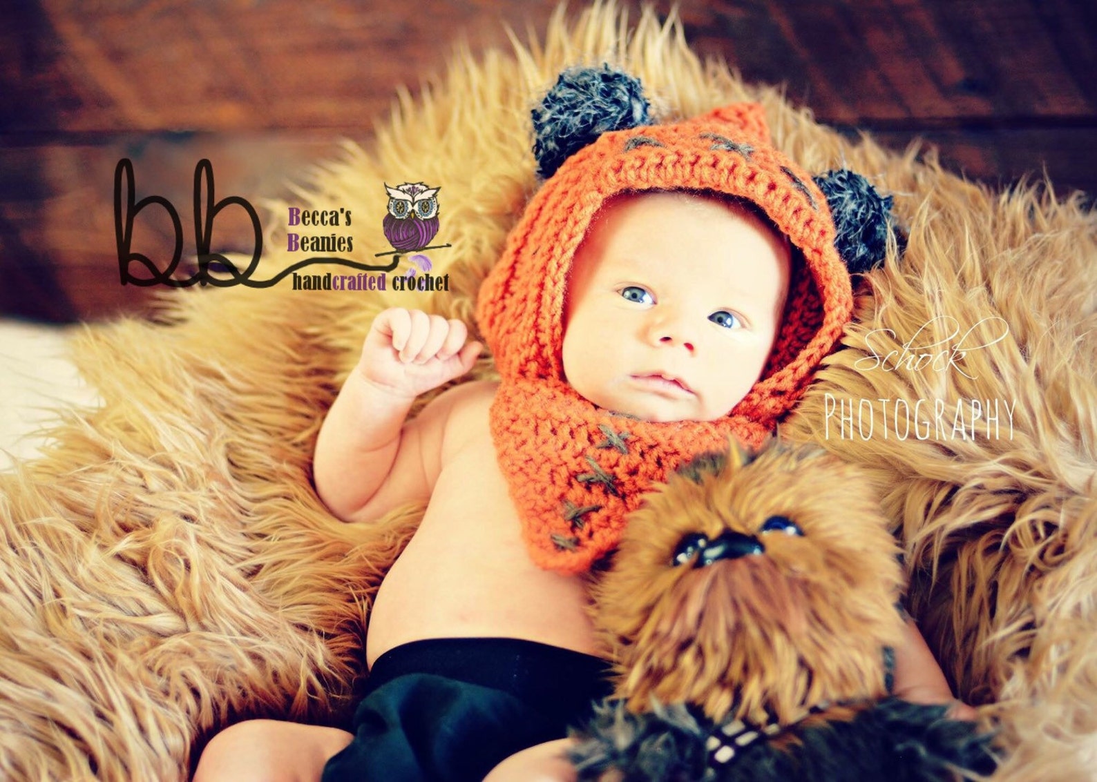 Wookie/ewok Hood - PATTERN ONLY - Crochet - Sizes: 0-3 Month, 3-6 Month ...