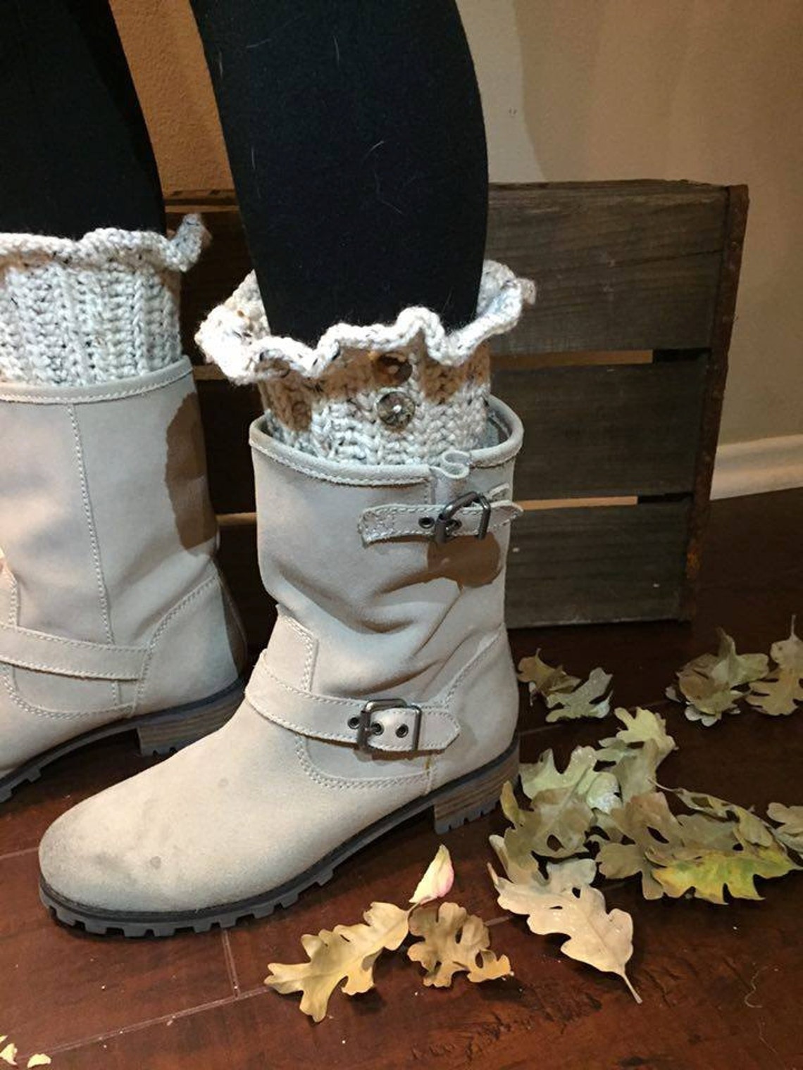 Boot Cuffs W/ruffled Rim - PDF PATTERN ONLY - Crochet - One Size Fits ...