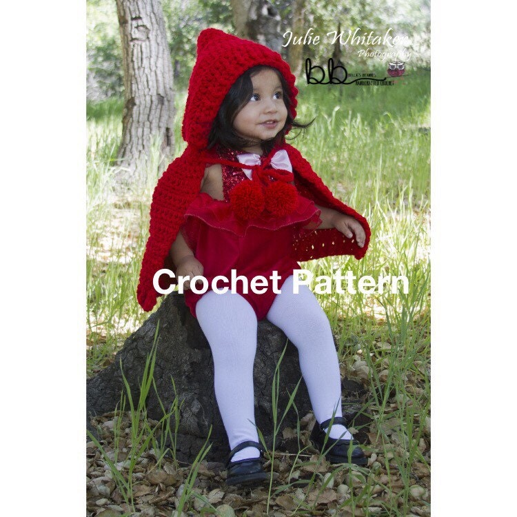 Red Riding Hood - PATTERN ONLY - Crochet - Size 6 Month to Adult - Etsy