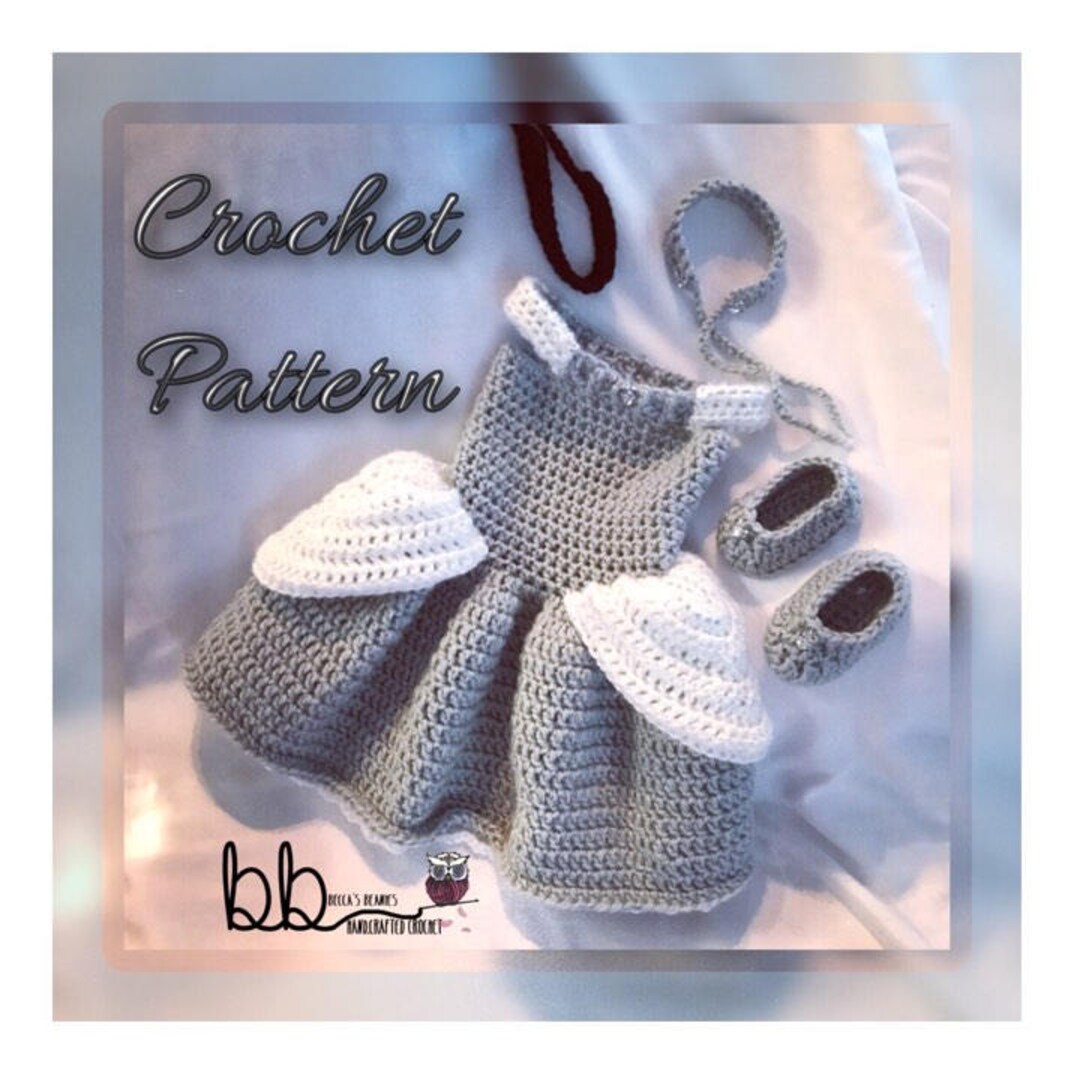 Princess Dress Set - PATTERN ONLY - Crochet - Sizes: 0-3 Month, 3-6 ...