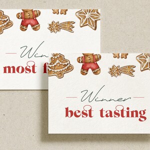 Gingerbread House Decorating Awards: Christmas Party Certificates ...