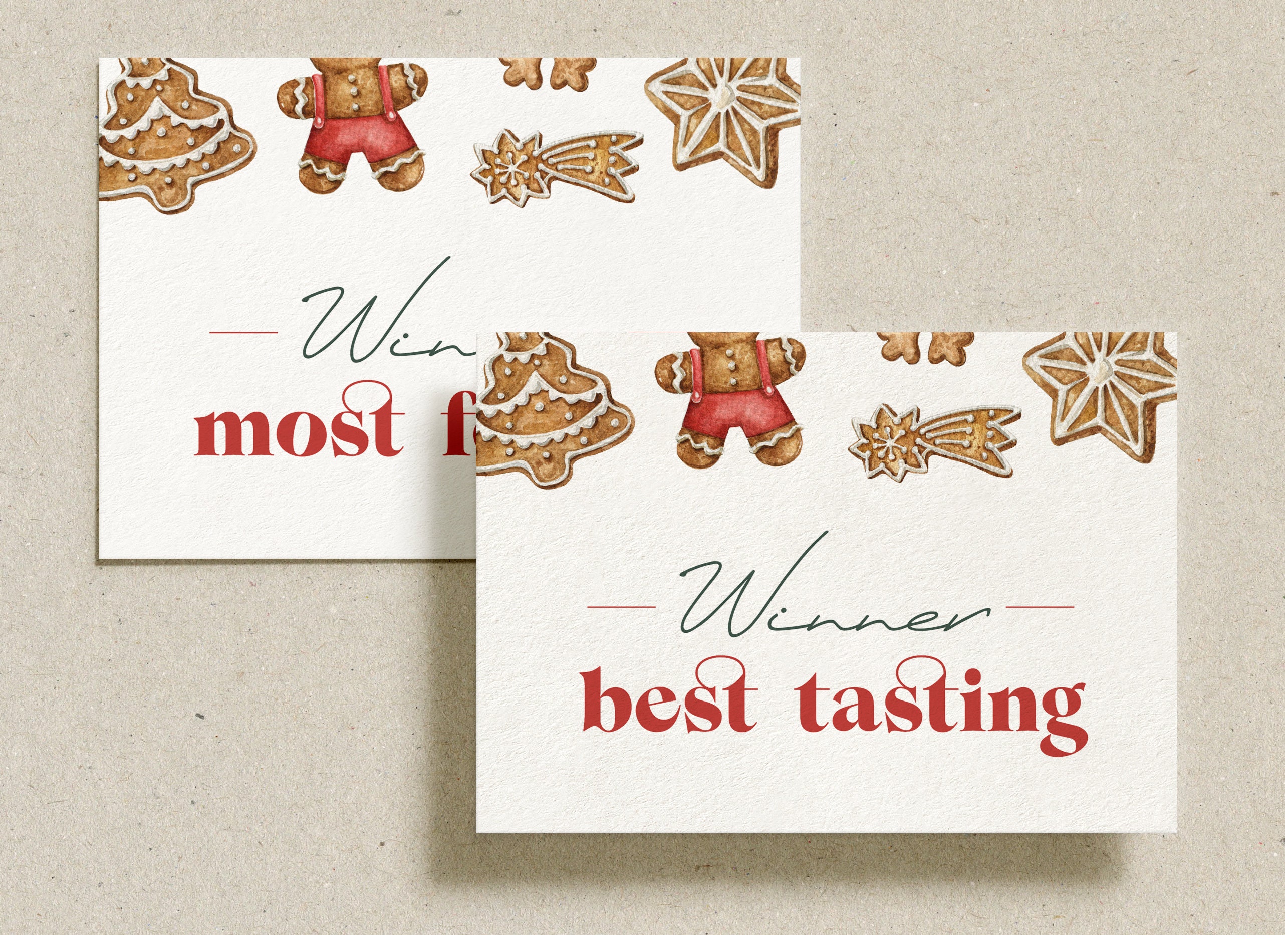 Gingerbread House Decorating Awards: Christmas Party Certificates ...