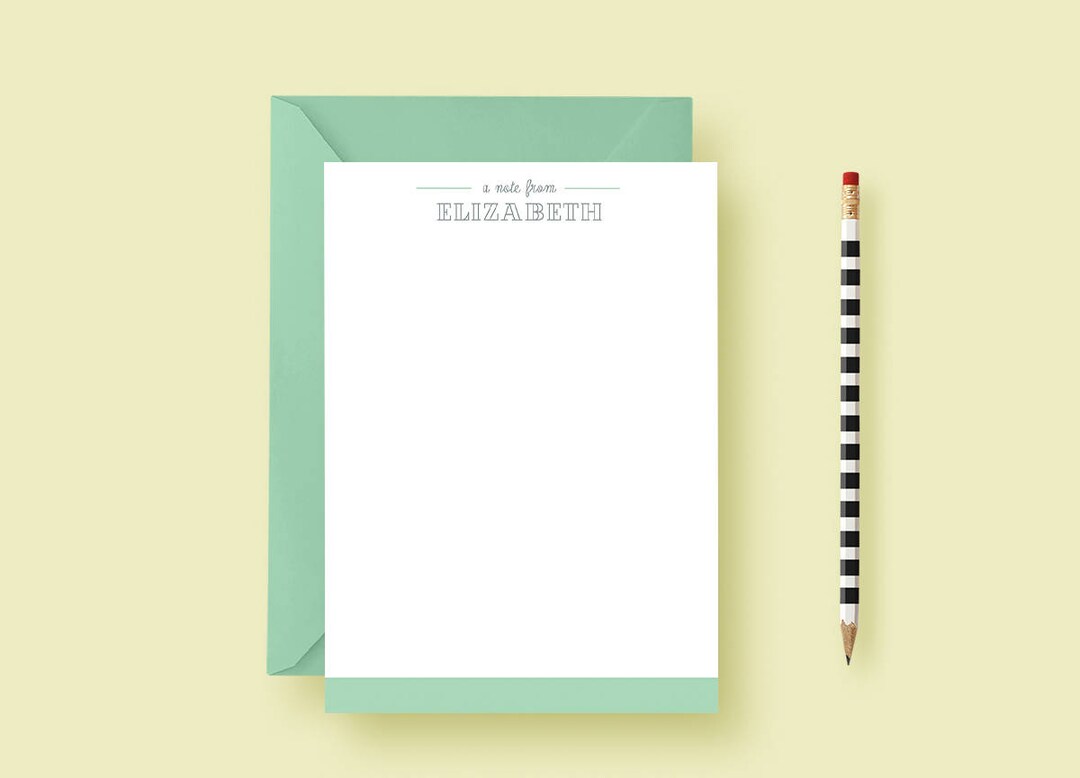 Feminine Pretty Personalized Stationery Personalized - Etsy