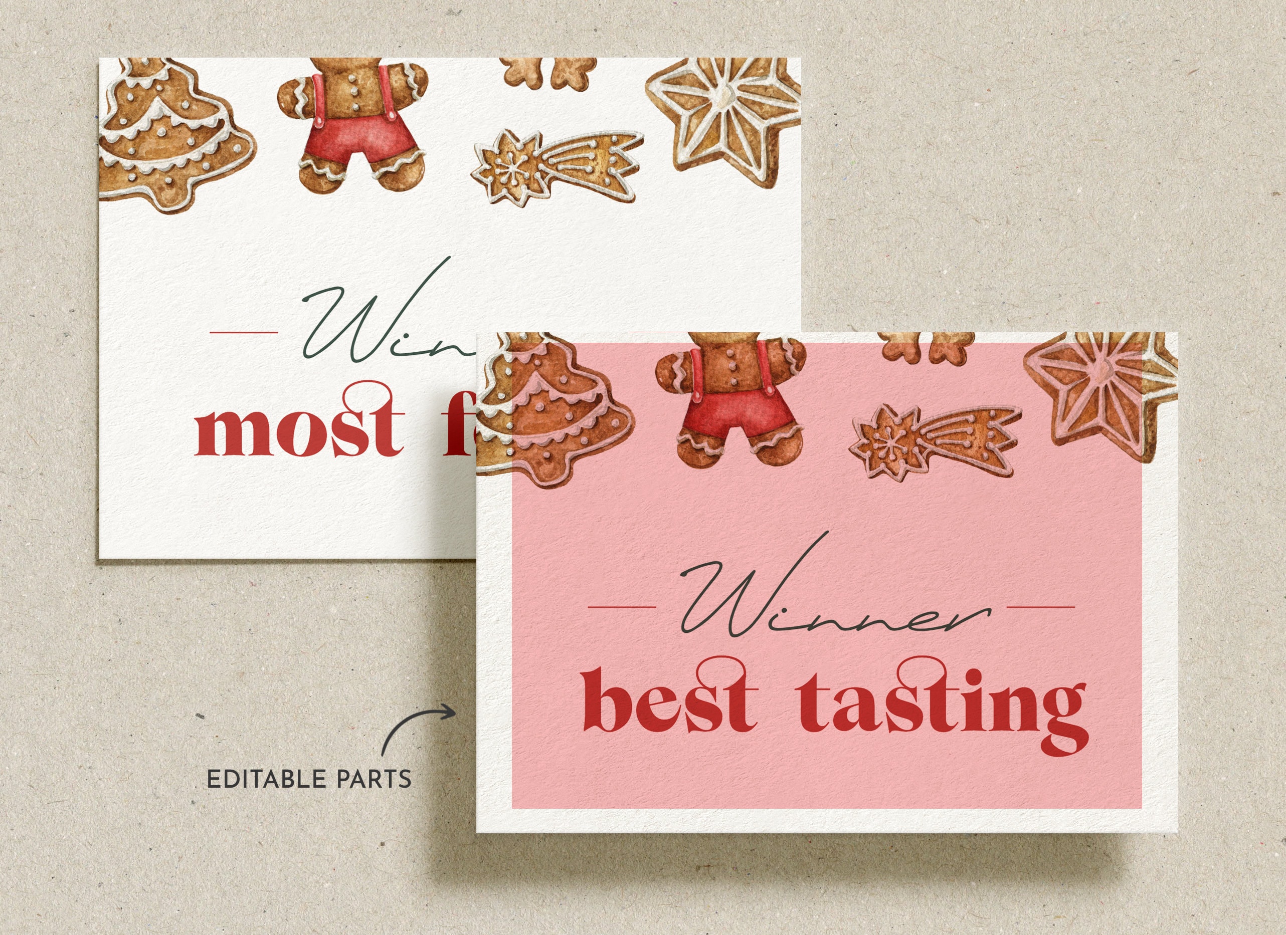 Gingerbread House Decorating Awards: Christmas Party Certificates ...