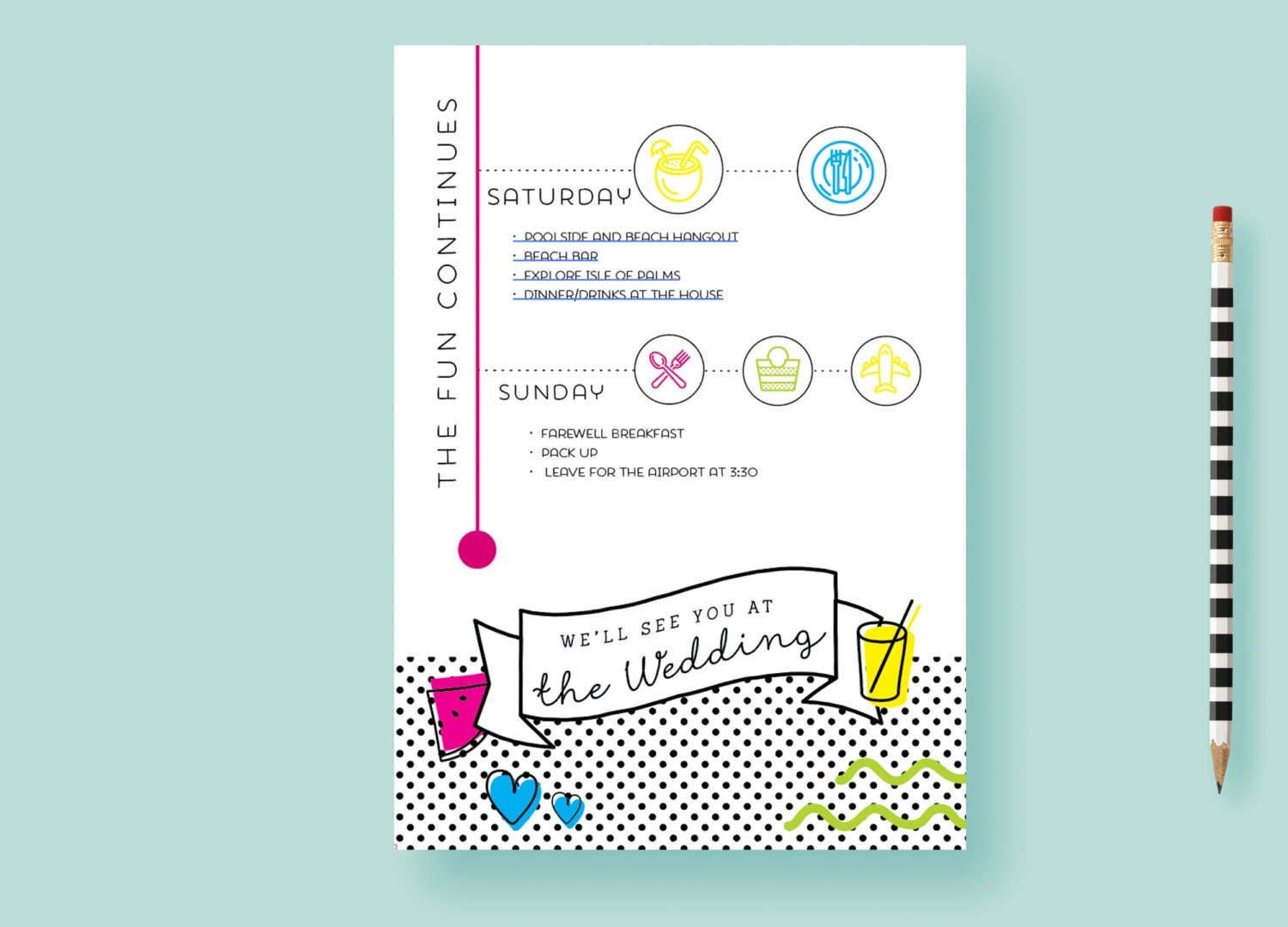 Infographic Styled Bachelorette Invitation Party Invite - Etsy
