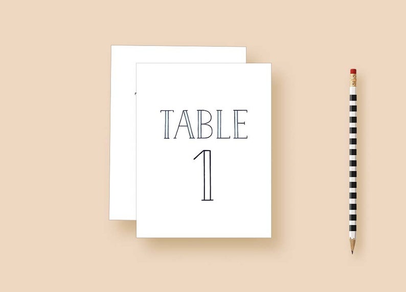 INSTANT DOWNLOAD Printable Table Numbers 1-28 Modern Minimal - Etsy