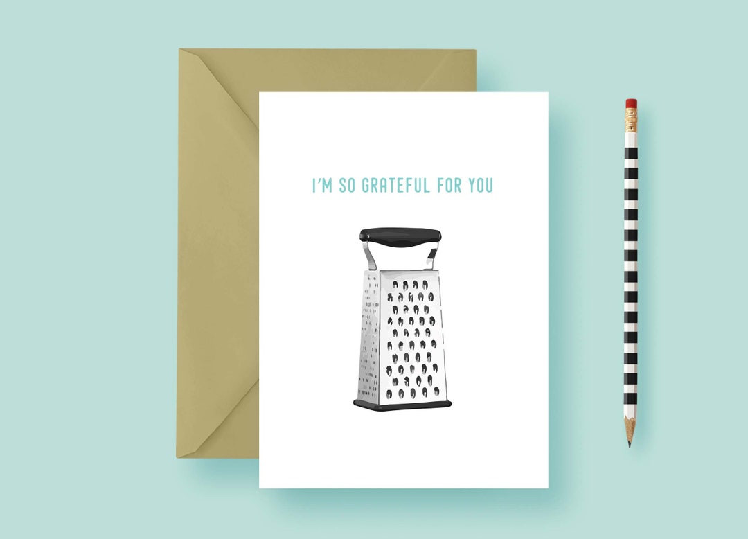 The Grate Thank You Card, Appreciation Card — Witty, Funny, and Punny ...