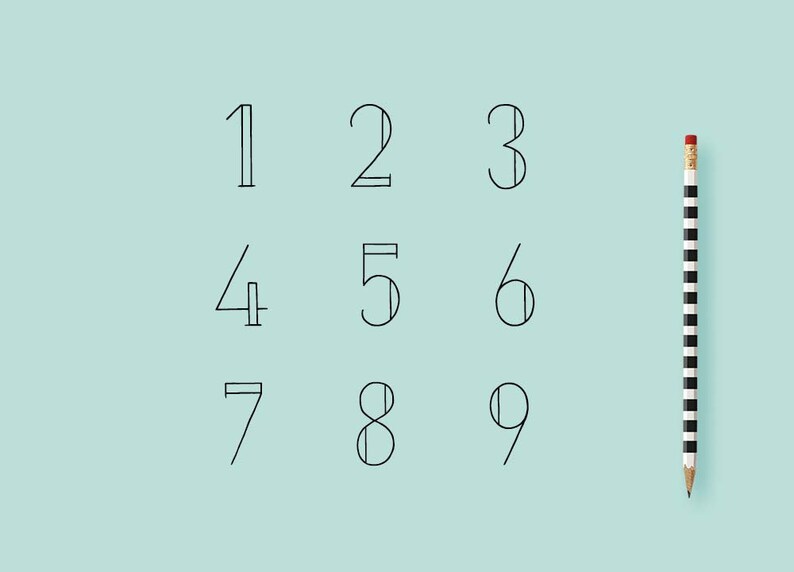 INSTANT DOWNLOAD Printable Table Numbers 1-28 Modern Minimal - Etsy