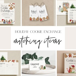 Editable Christmas Cookie Recipe Card, Holiday Recipe Card, Cookie ...