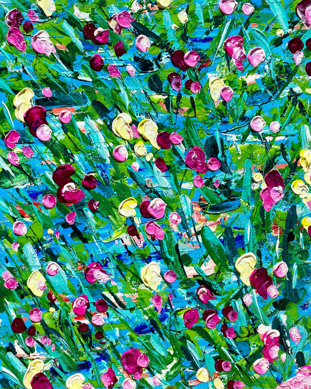 Abstract Flower Painting, Abstract Art, Flower Art, Abstract Flower ...