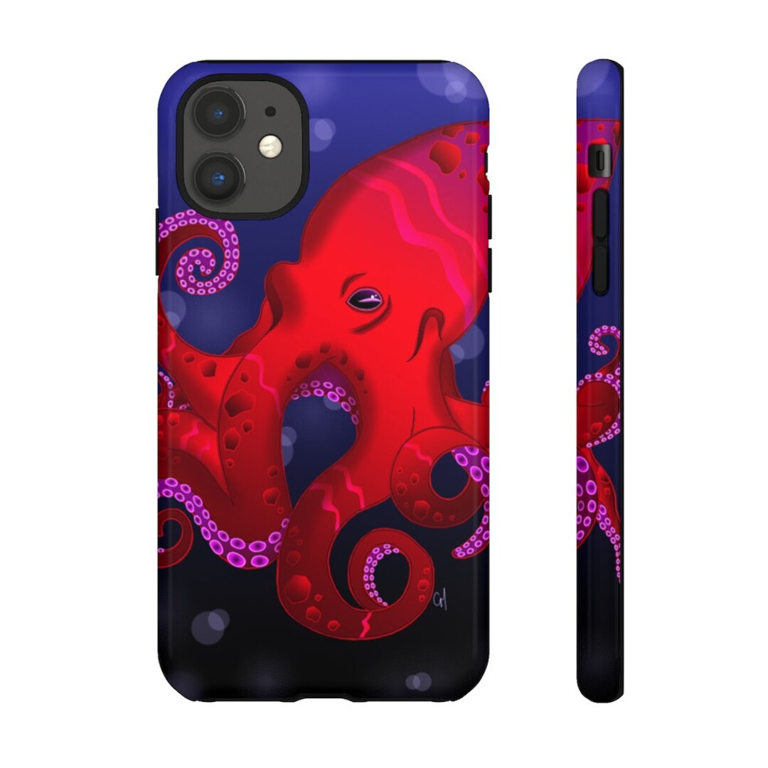 Octopus Phone Case, Octopus Art, Ocean Art, Sea Life, Phone Case ...