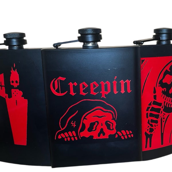 Skull Flask - Etsy