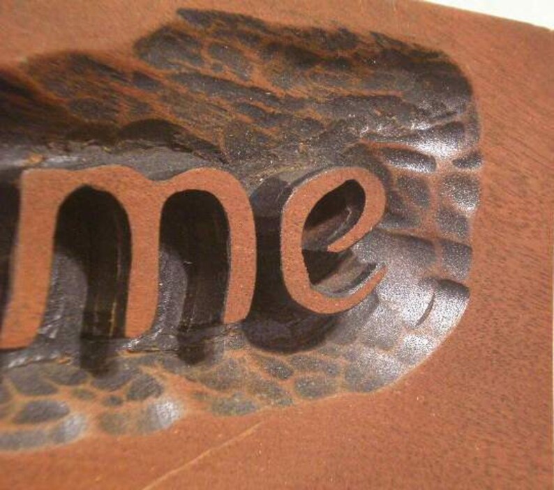Welcome Sign Carving Deep Relief - Etsy