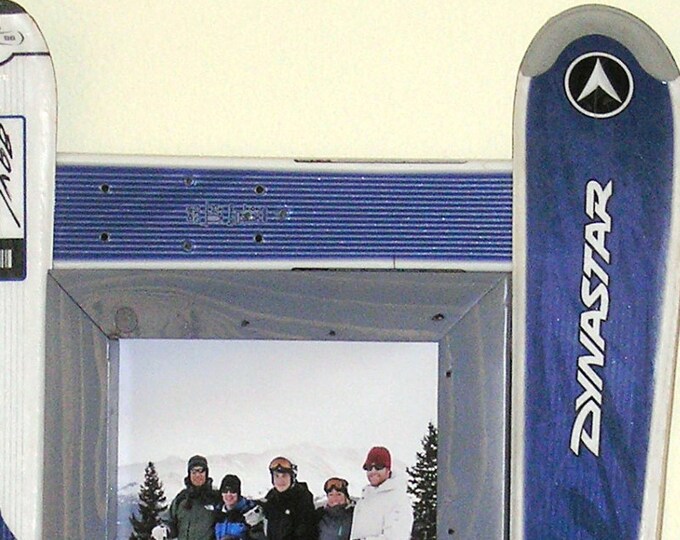 Repurposed Snow Ski Picture Frame, Repurposed Snow Skis, Repurposed ...
