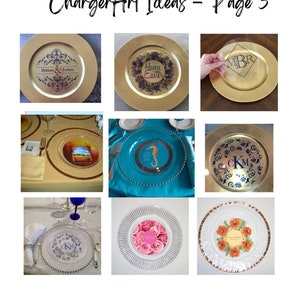 Chargerart -clear ROUND Inserts for Your Charger Plates- - Etsy