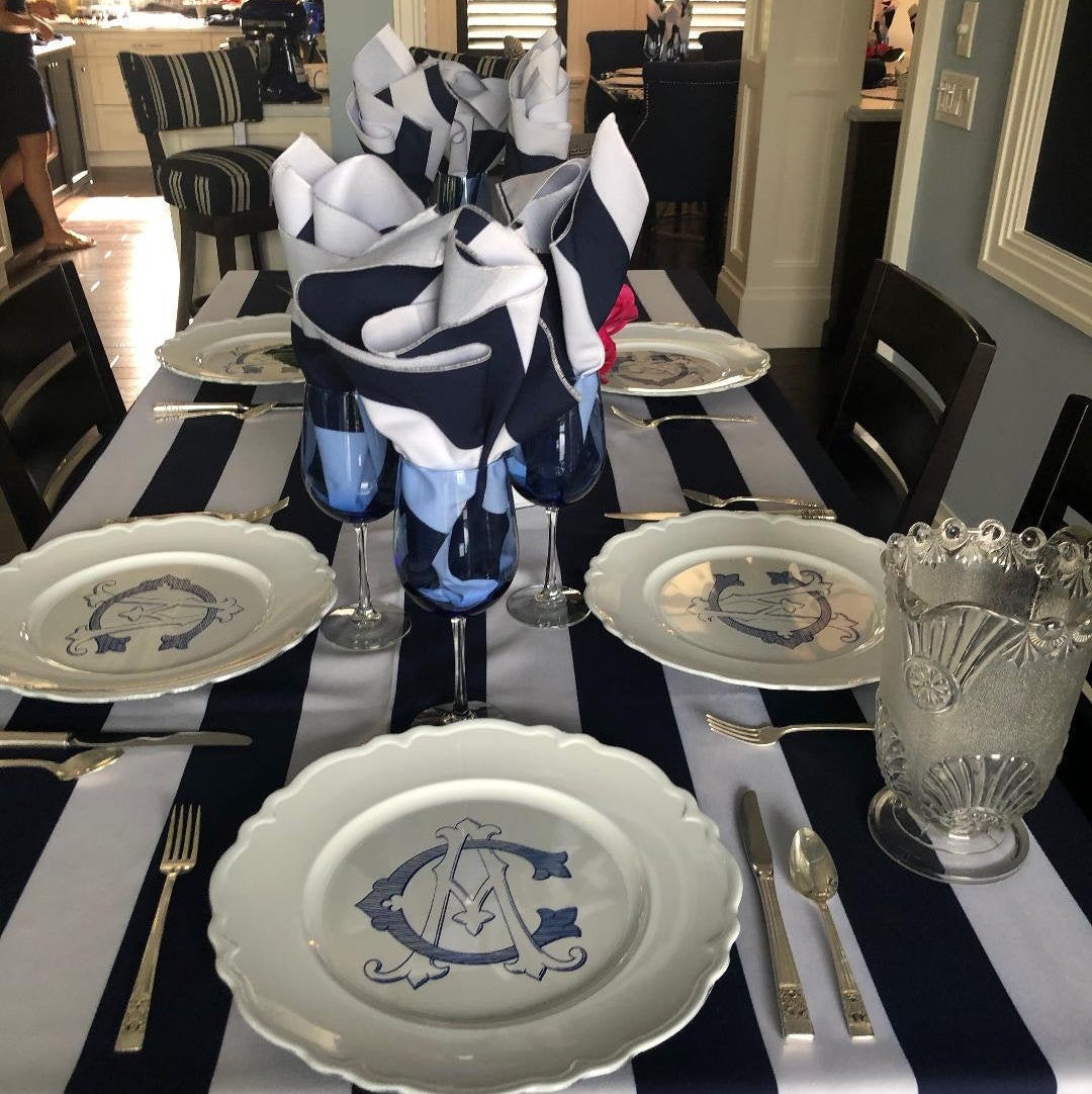 Custom Charger Plate Inserts – Design Your Table Decor, Monogram ...