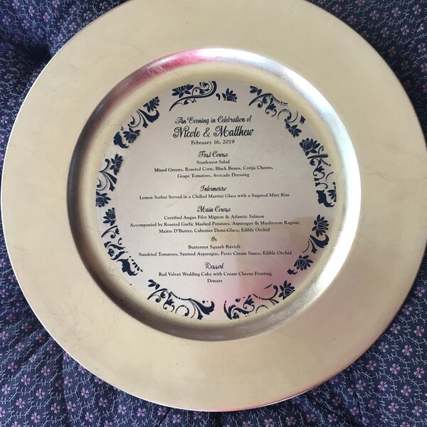 Clear Menu Cards - Etsy