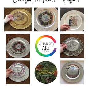 Chargerart -clear ROUND Inserts for Your Charger Plates- - Etsy