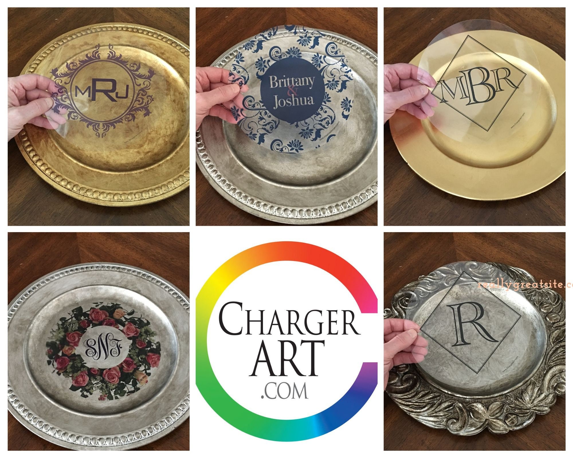 Chargerart -clear ROUND Inserts for Your Charger Plates- - Etsy