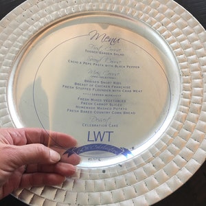 Clear ROUND MENU CARDS, Chargerart - Etsy