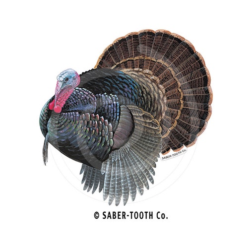 Turkey Strut Hunting Bird Decal Sticker for Use on Laptop - Etsy