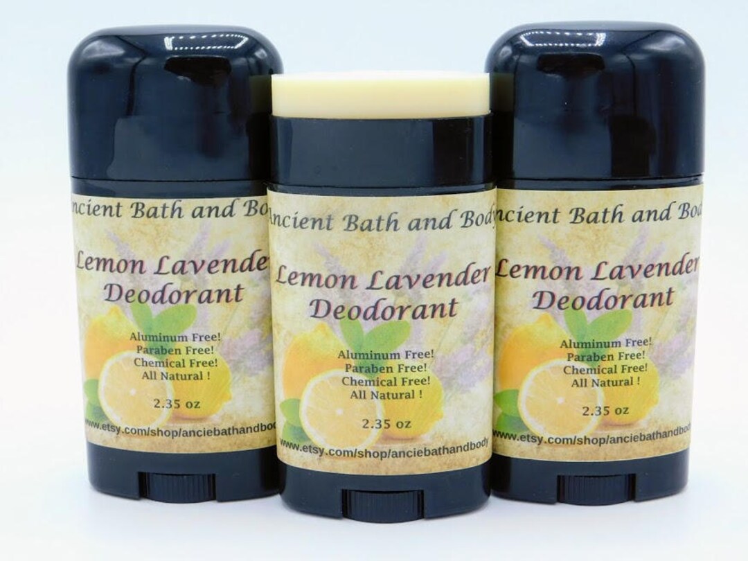 Lemon Lavender Deodorant, Aluminum Free Deodorant, Natural Deodorant ...