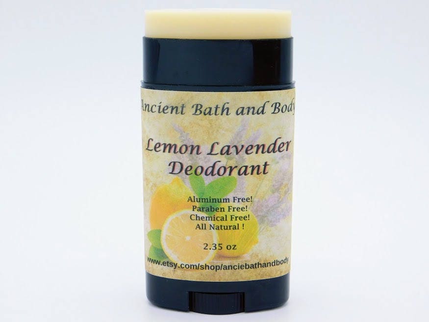 Lemon Lavender Deodorant Aluminum Free Deodorant Natural | Etsy