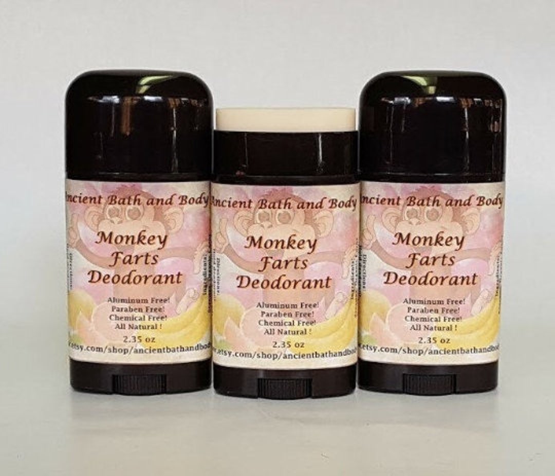 Monkey Farts Deodorant, Natural Deodorant, Aluminum Free Deodorant - Etsy