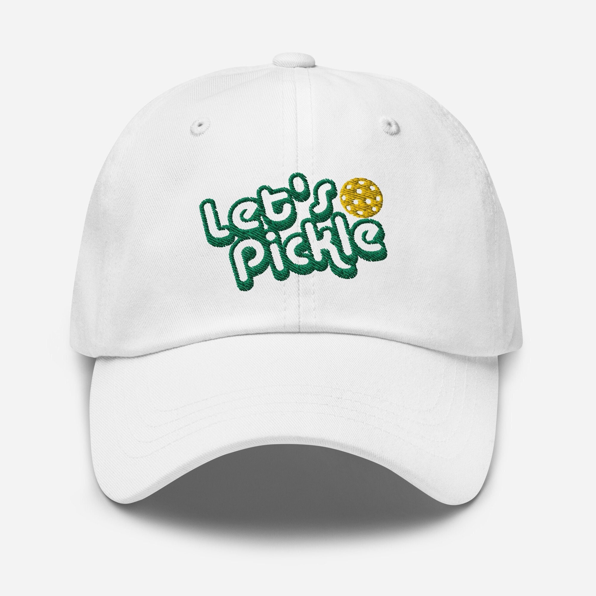 Lets Pickle Funny Pickleball Team Group Hat, Retro Pickleballer Summer ...