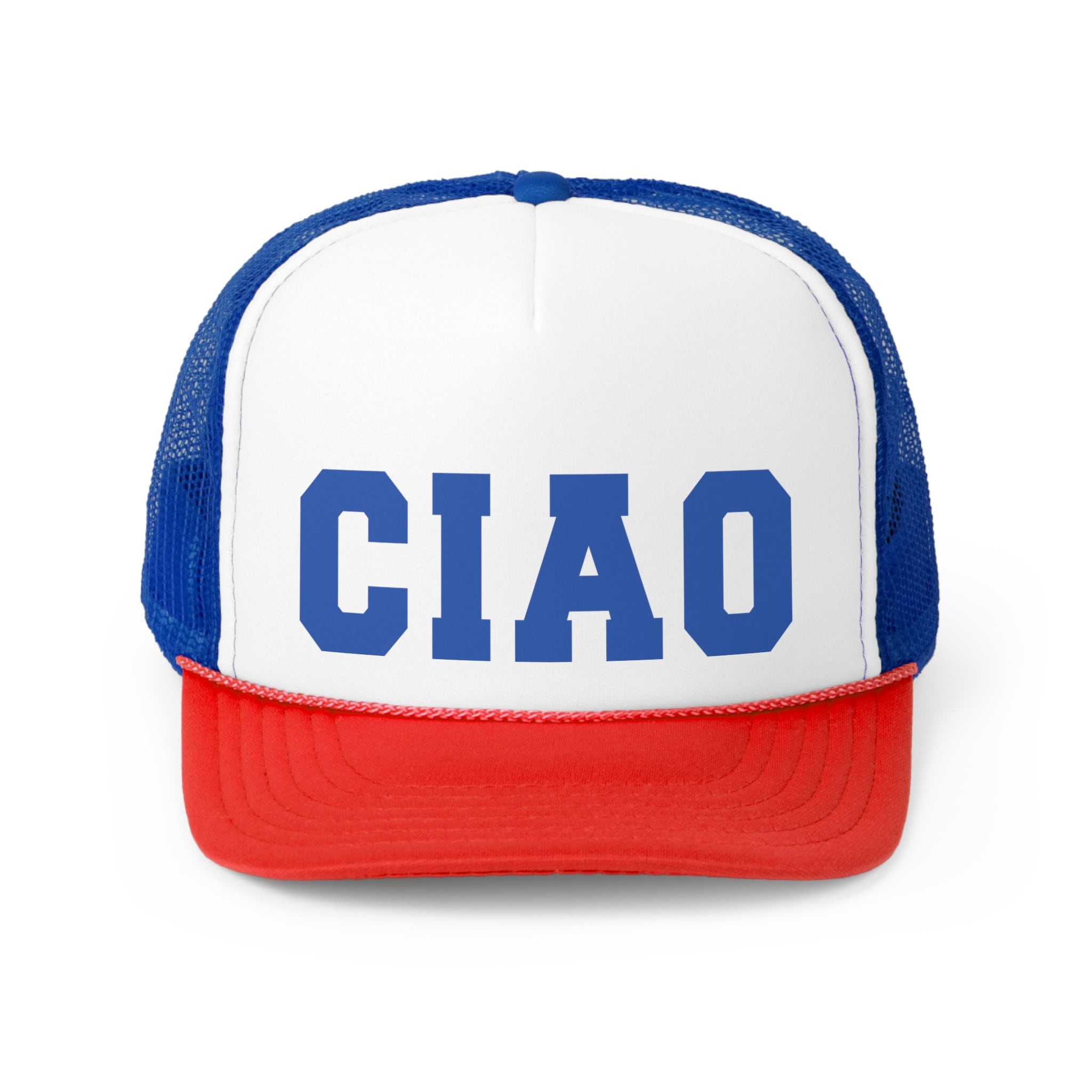 CIAO Trucker Cap Hat, Italy Trip Group Family Mesh Foam Hat, Italian ...