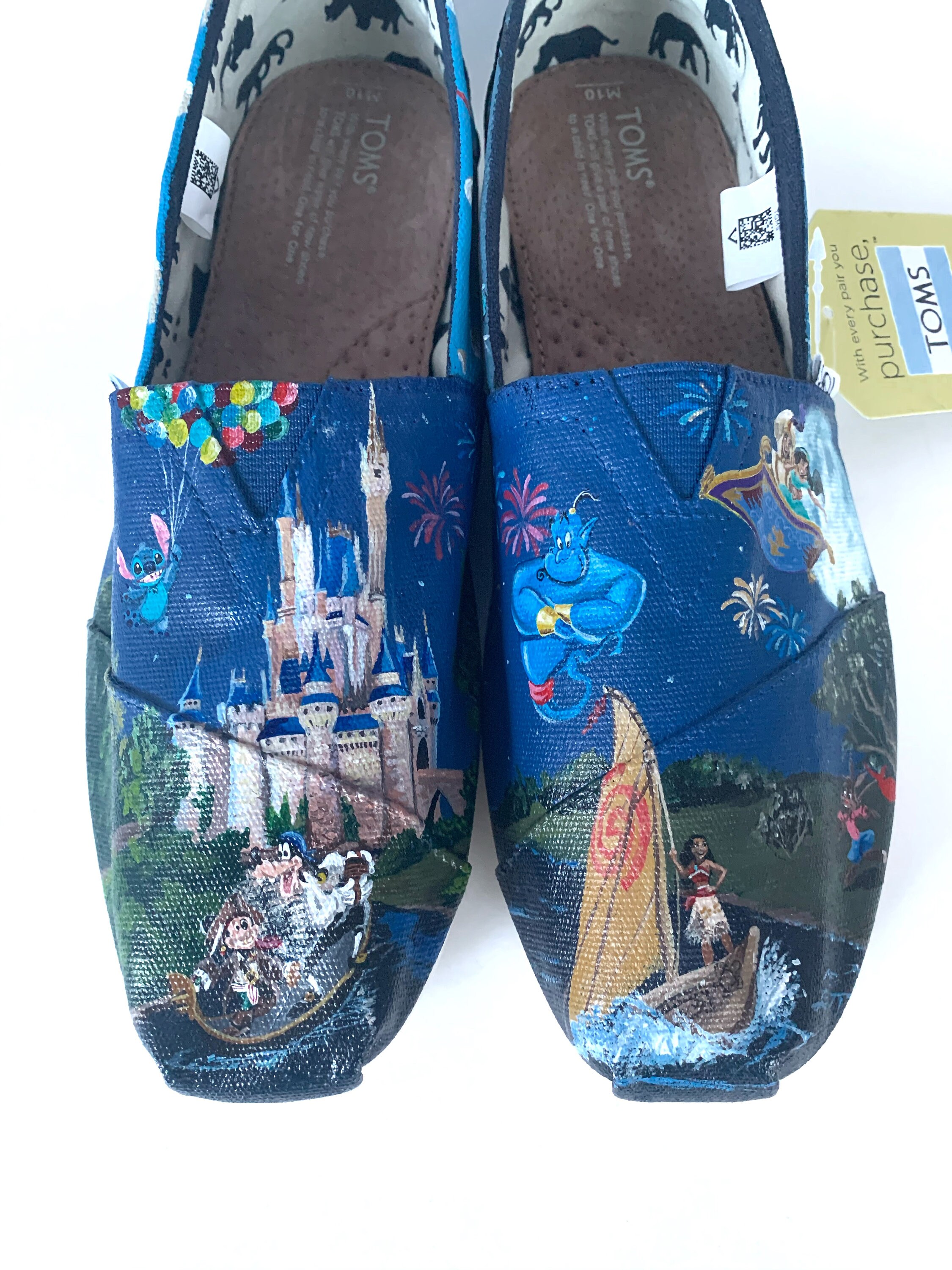 Disney Painted Toms Shoes
