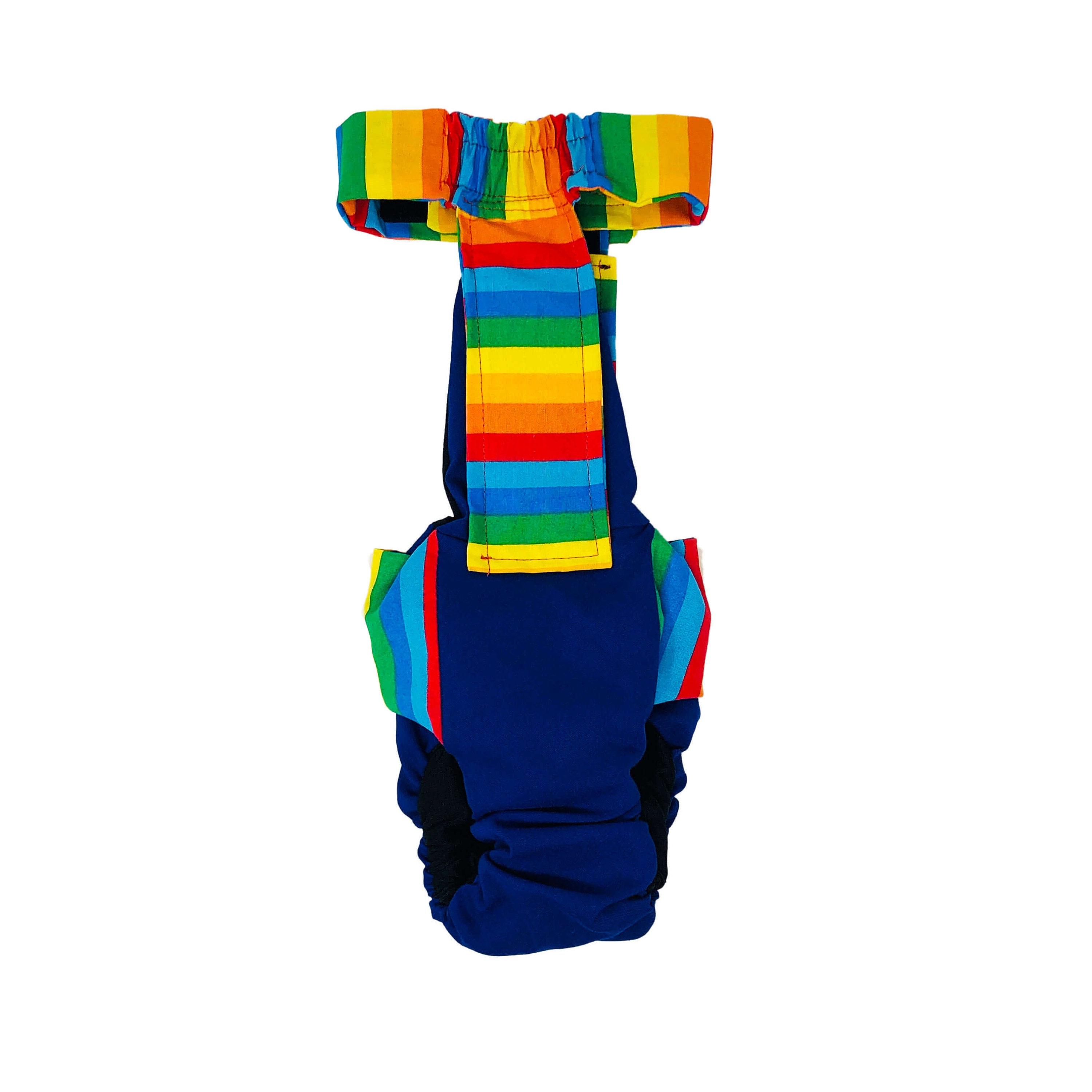 Escape-proof Dog Diaper Rainbow Stripes on Blue Premium - Etsy