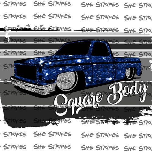 Square Body Svg Back of a Pickup Truck Clipart Png Eps Dxf - Etsy