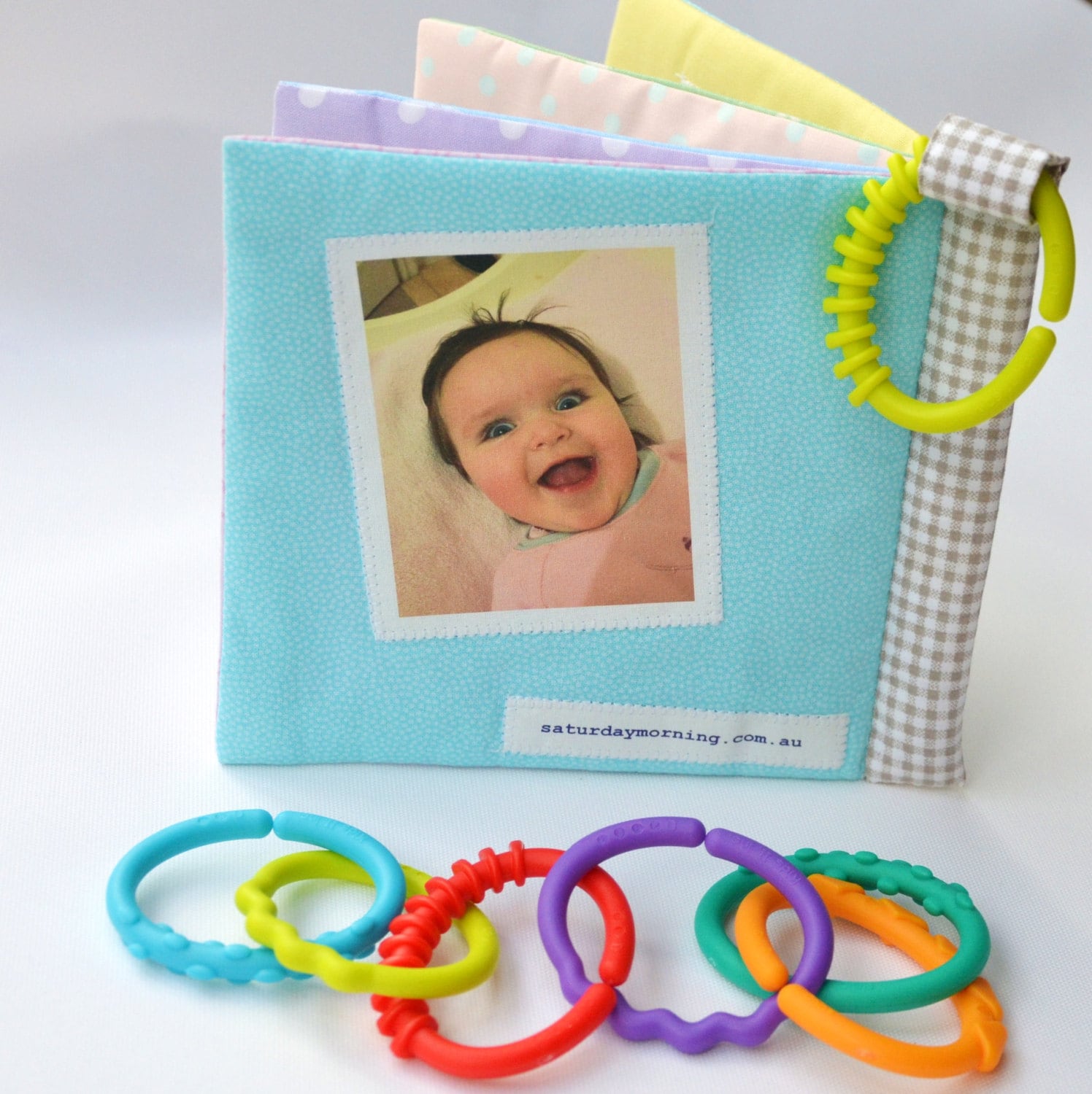 Pastels Cuddle Book Beautiful Soft Cloth Baby Photo Book for - Etsy