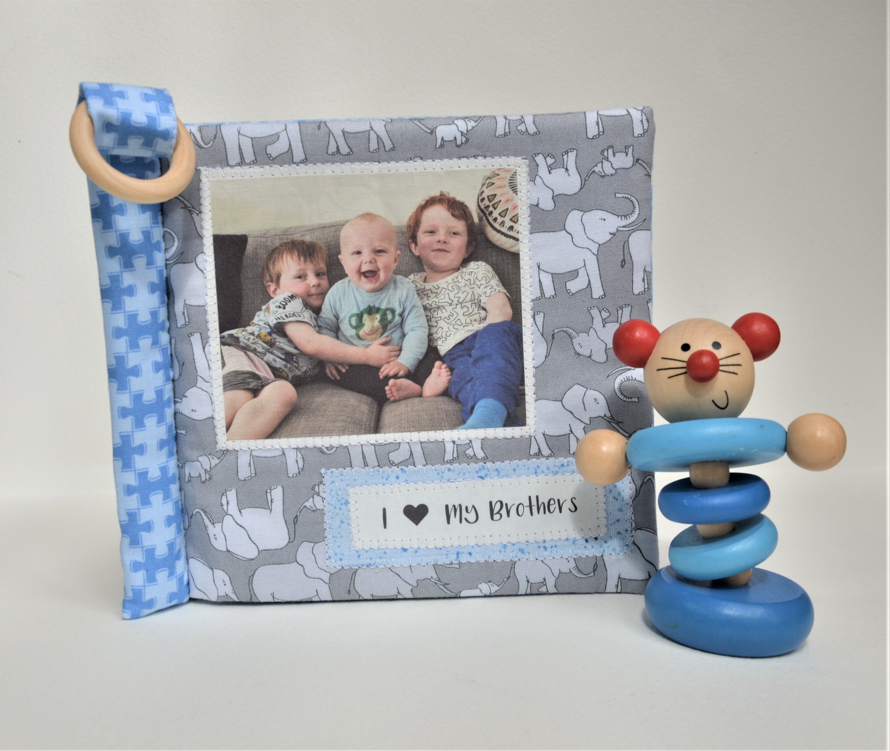 Blue Elephants Cuddle Book Special Photo Album for Babies | Etsy