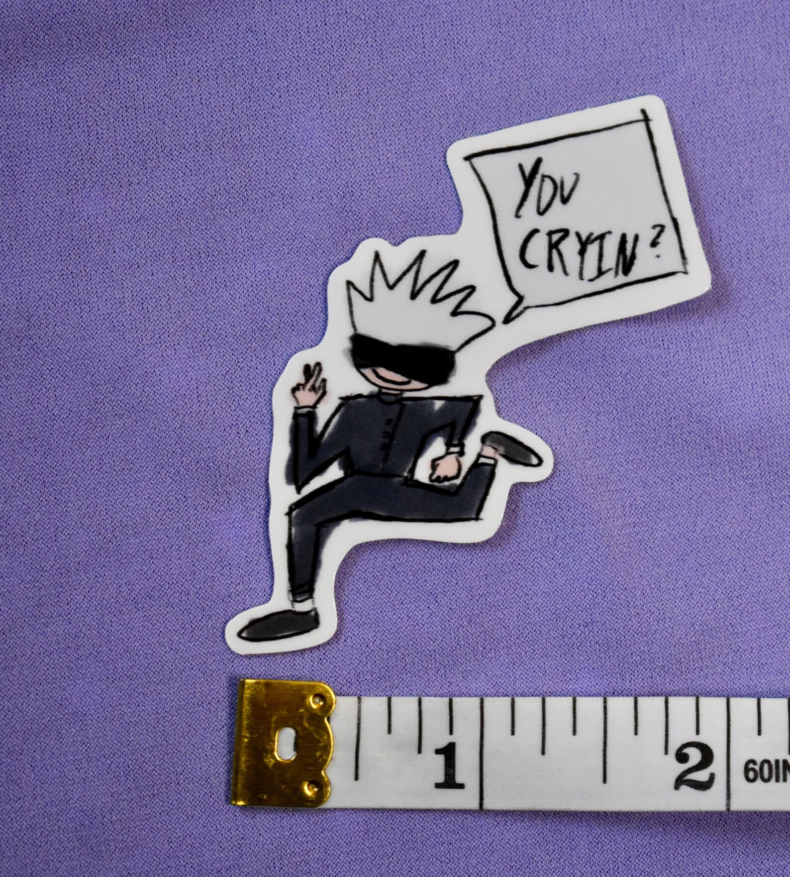 4 Jjk Poorly Drawn Sticker Pack 3” Sticker Waterproof Vinyl // Jujutsu ...