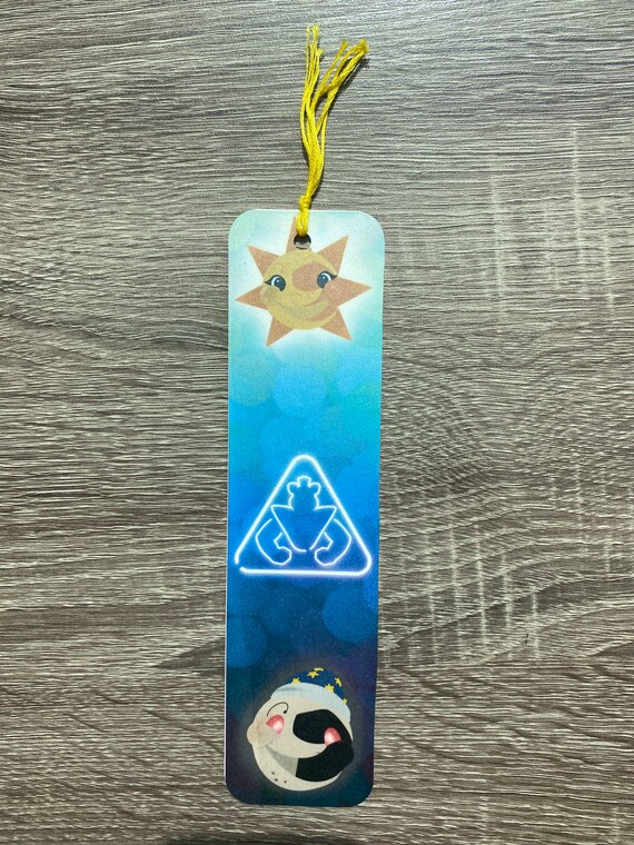 Sun and Moon 2x8 Bookmark // Five Nights at Freddys Bookmark - Etsy