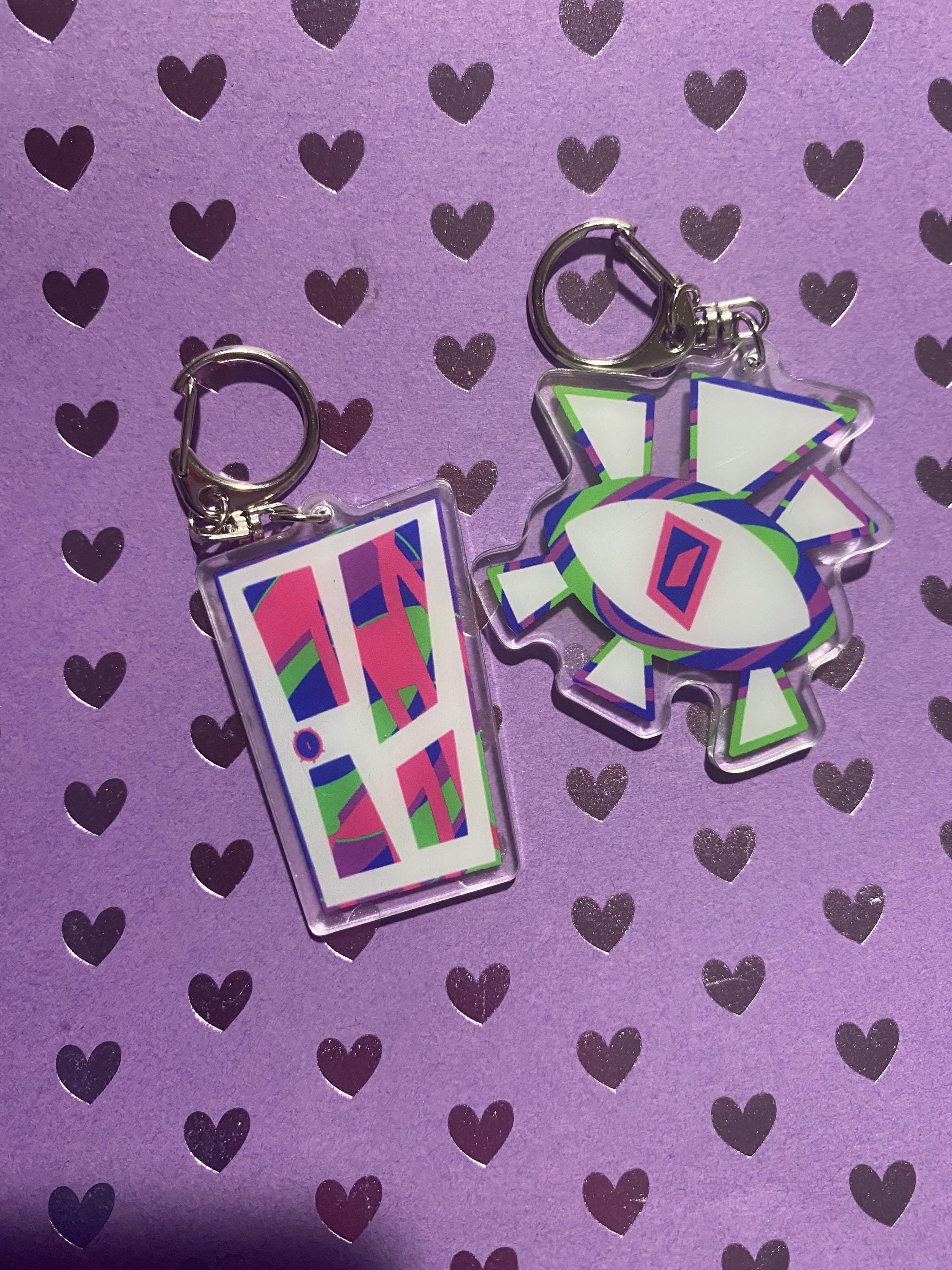 2.5” the Magnus Archives Inspired Keychain Set - Spiral & Eye// Acrylic ...