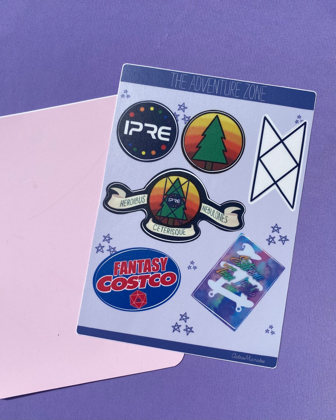 Adventure Zone Waterproof Sticker Sheet 5x7 - TAZ Fanart for Podcast ...