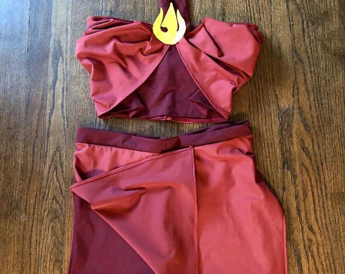 Azula Beach Costume // Ember Island Azula Cosplay Costume // Avatar the ...