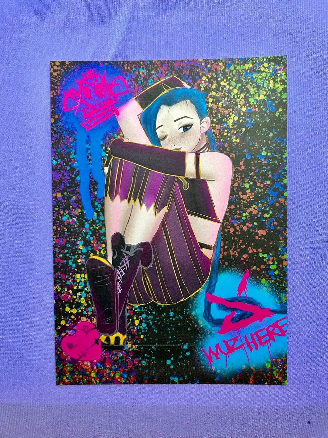 Jinx Arcane 5x7 Glossy Photo Print // League of Legends Art // - Etsy