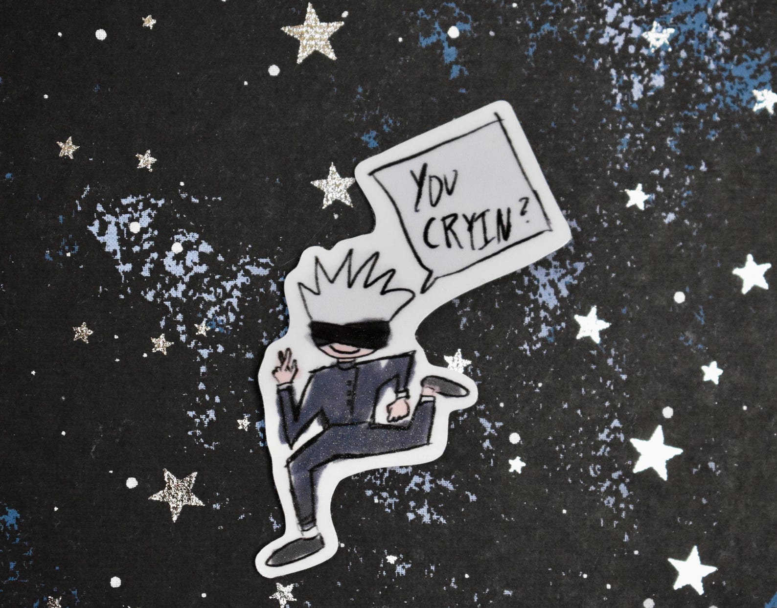 4 Jjk Poorly Drawn Sticker Pack 3” Sticker Waterproof Vinyl // Jujutsu ...
