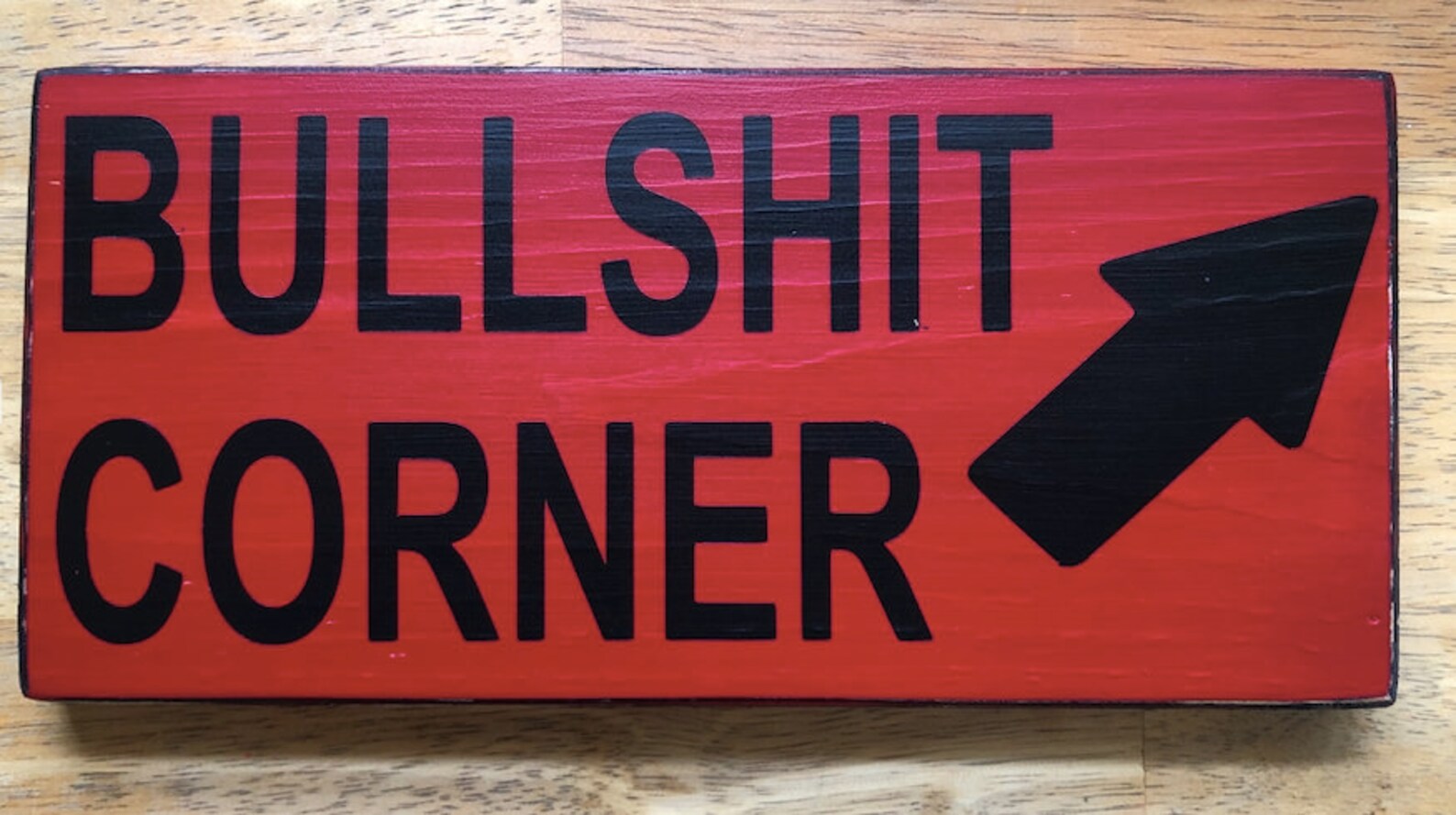 BULLSHIT CORNER Bright Hilarious sign for the MAN Cave. Fun | Etsy