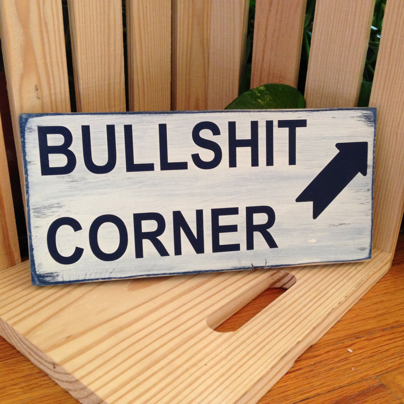BULLSHIT CORNER Bright Hilarious sign for the MAN Cave. Fun | Etsy