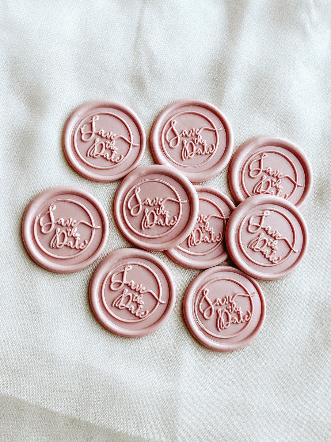Set of 9 Save the Date Wax Seal Set Stickers Self-adhesive - Etsy
