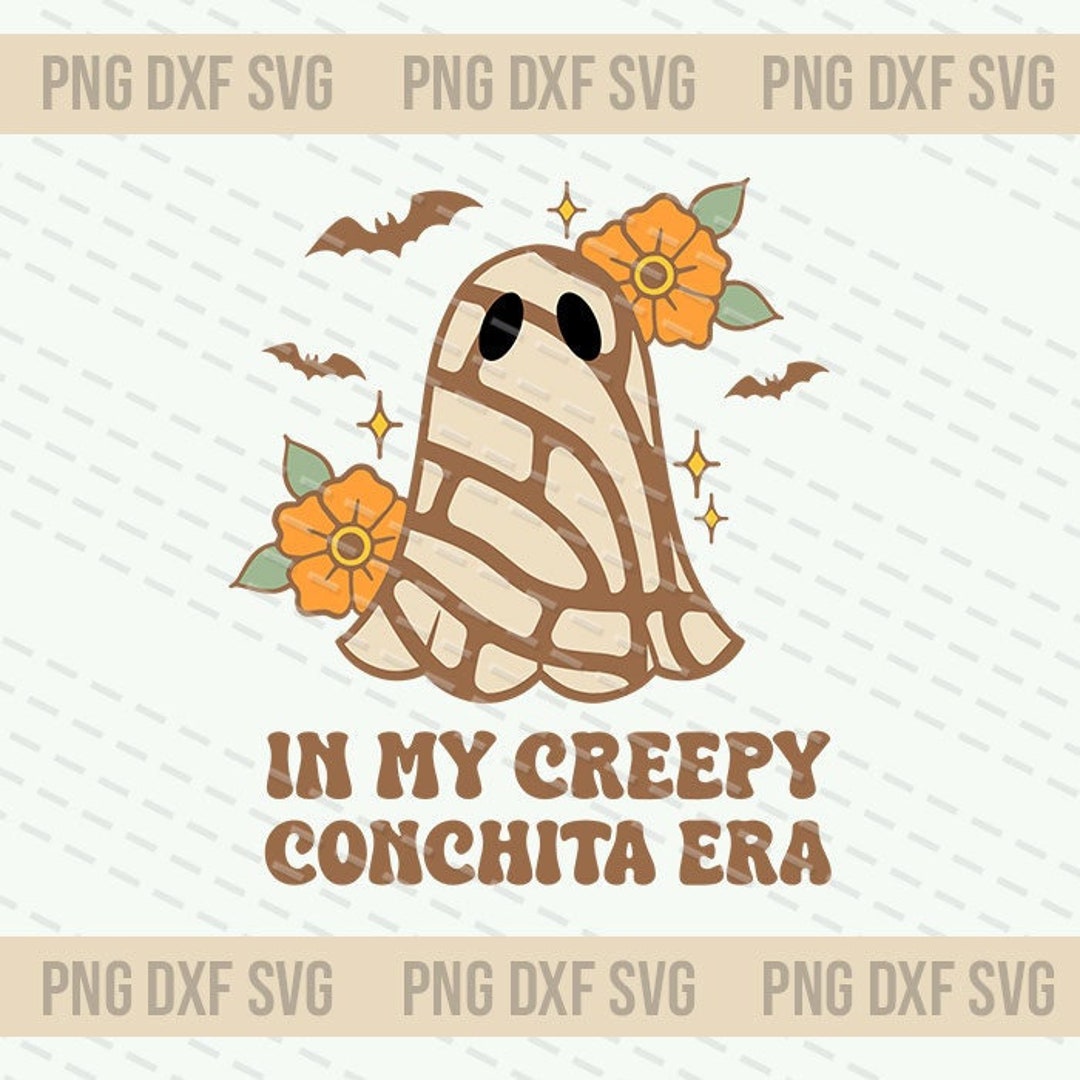 In My Creepy Conchita Era Ghost SVG Png, Spooky PNG, Halloween PNG, Cute Ghost Design, Concha ...