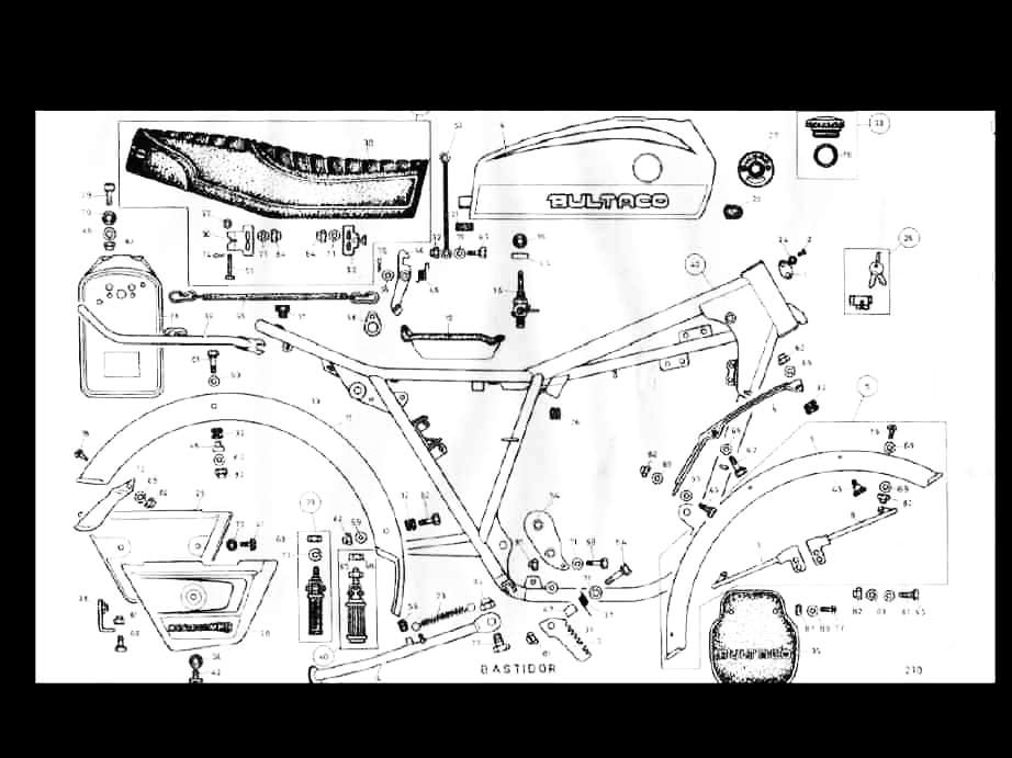 BULTACO MATADOR Parts MANUAL -100pgs for Mk 100 350 Motorcycle Repair ...