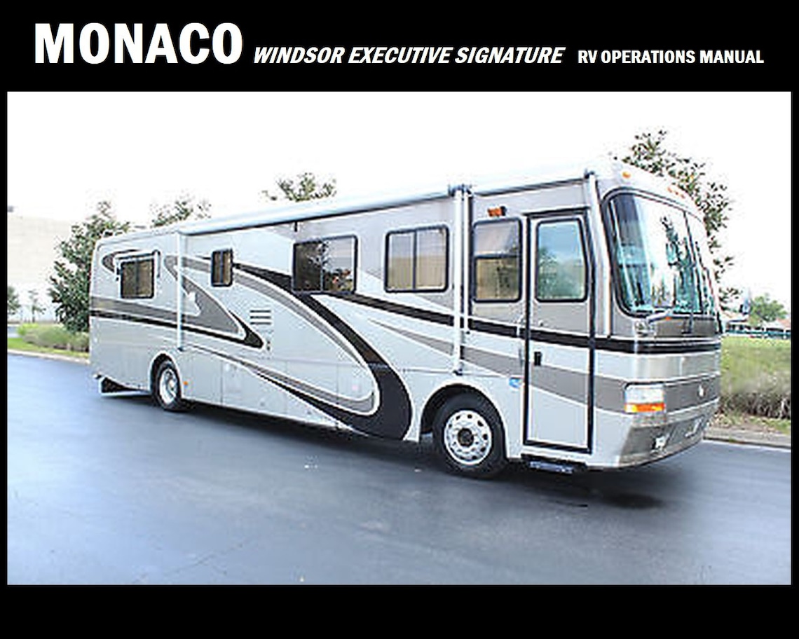 MONACO RV Motorhome Service Manual 520pg for Windsor Signature ...
